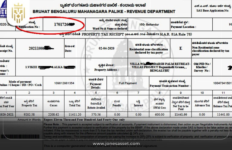 Paying Your Property Tax in Bangalore - A Comprehensive Guide - Jones Asset